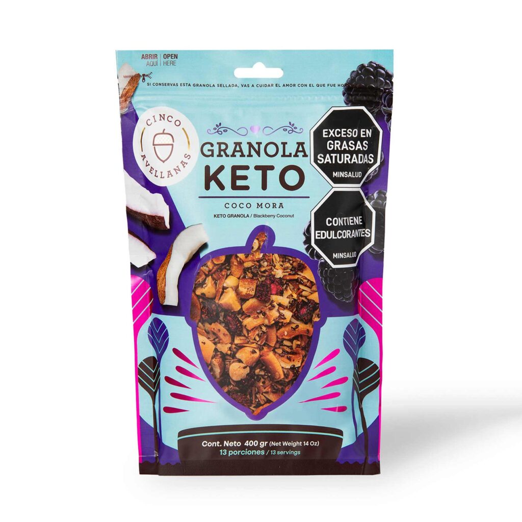 Granola KETO Coco Mora 400g - Cinco Avellanas