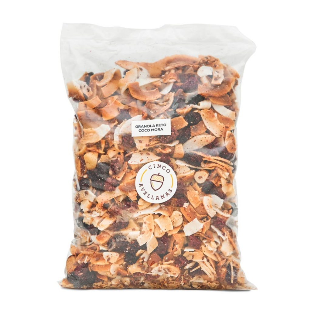 Granola KETO Coco Mora 1000g - Cinco Avellanas